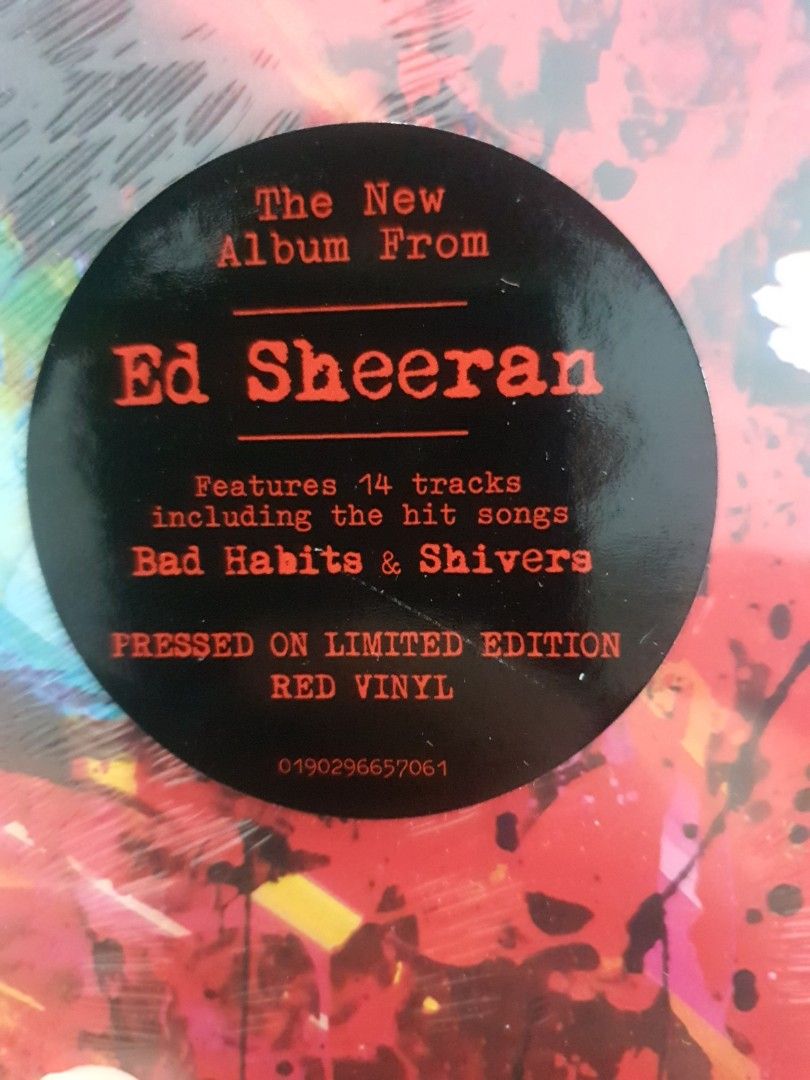 = (Equals) - Ed Sheeran vinyl (Limited Edition Red Color), Hobbies ...