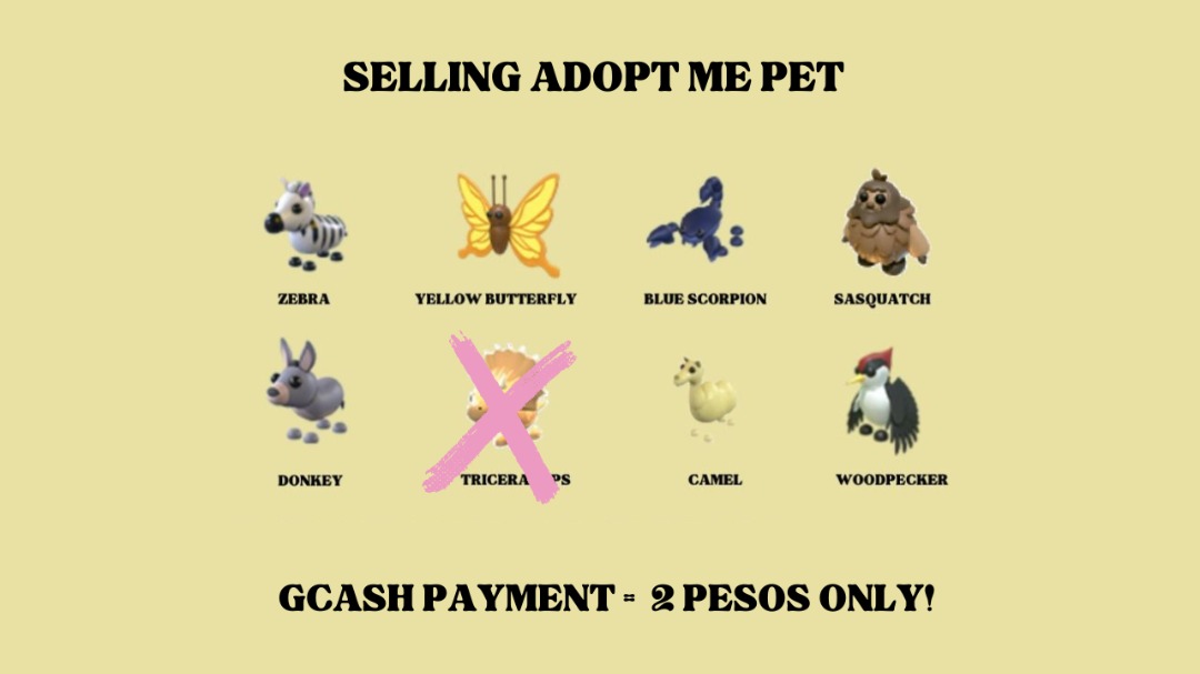 ADOPT ME UNCOMMON AND RARE PETS, Video Gaming, Gaming Accessories, In ...