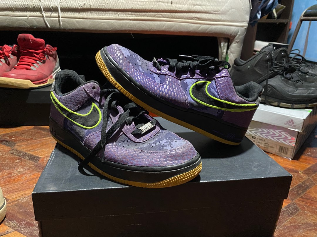 Air Force 1 Low Court Purple Volt, Men's Fashion, Footwear, Sneakers on ...