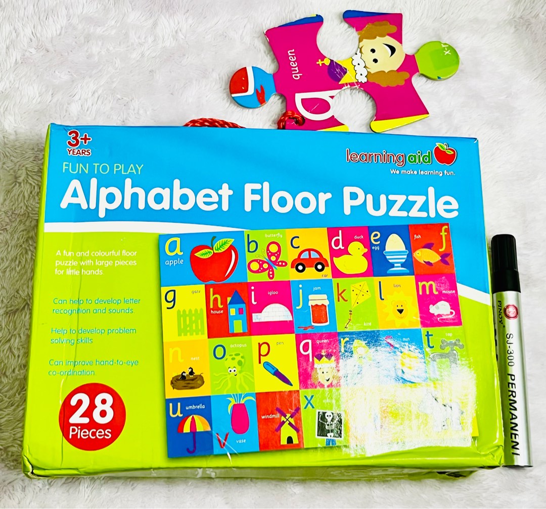 Alphabet Floor Puzzle, Hobbies & Toys, Toys & Games on Carousell