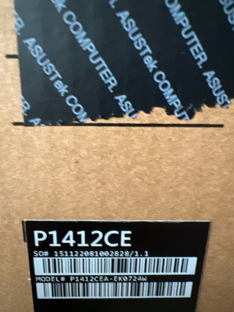 Asus P1412 Laptop (14” / 8gb Ram / 512 gb SSD), Computers & Tech, Laptops & Notebooks on Carousell