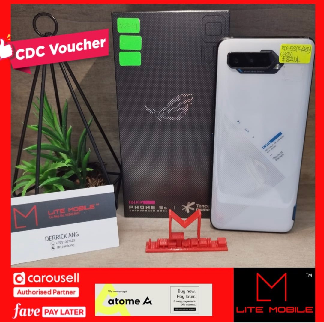Asus Rog Phone 5S 256GB | Rog 5S | 16GB Ram + 256gb | With google ...