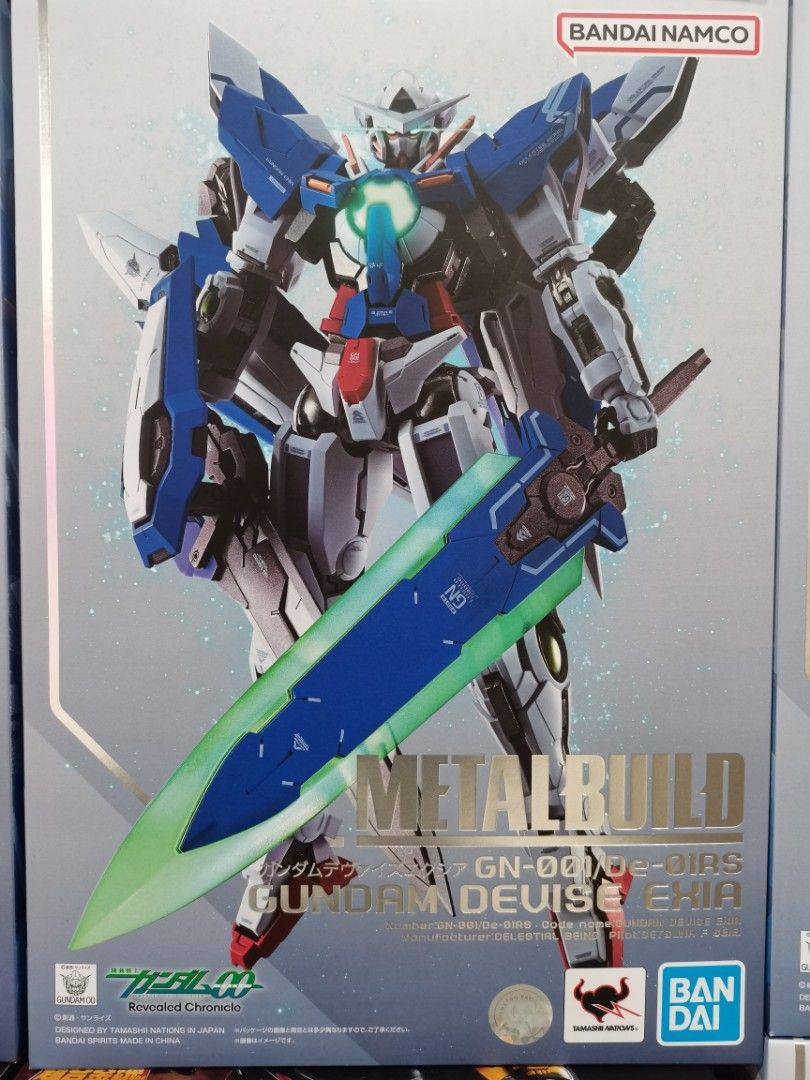 Bandai MB Metal Build Gundam GN-001/De-01RS Gundam Devise Exia Action ...