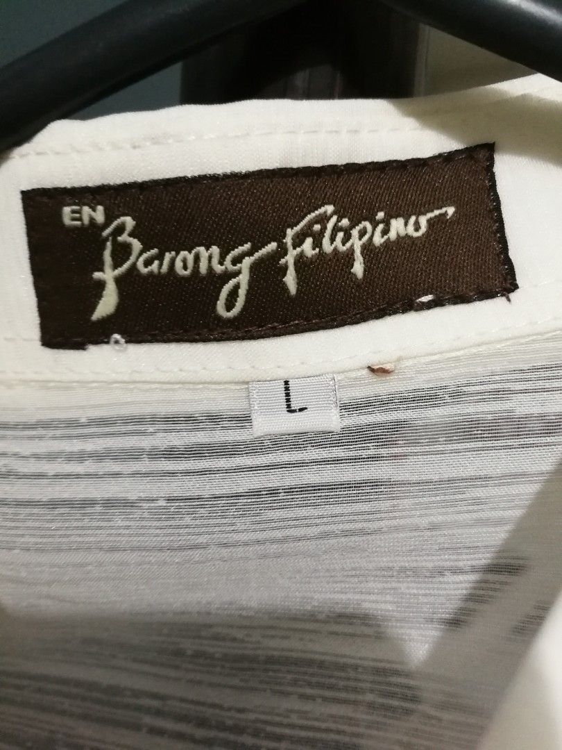 Barong Filipino Barong Large, Men's Fashion, Tops & Sets, Formal Shirts ...