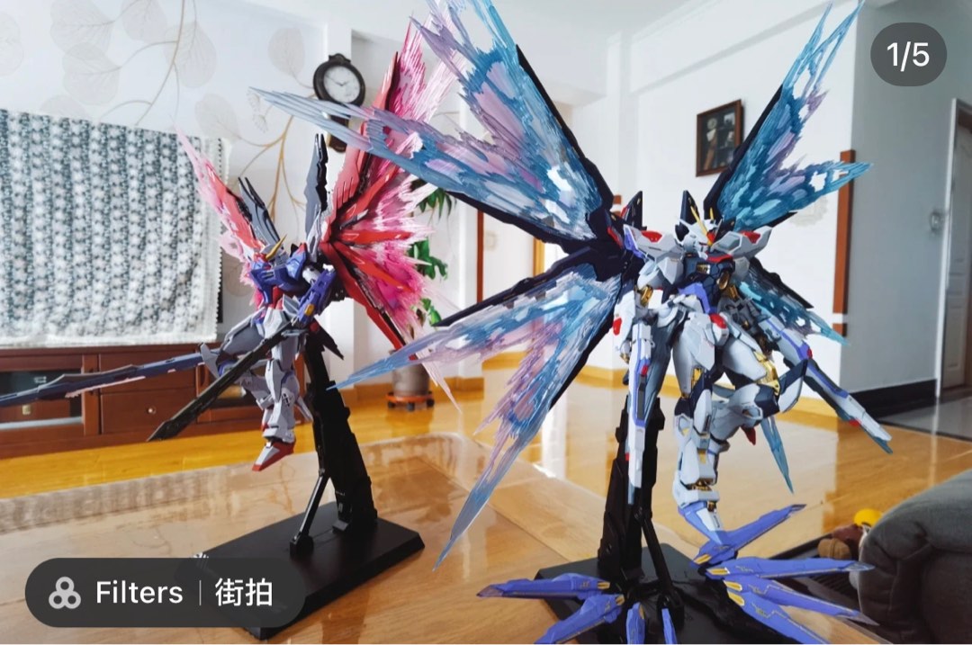 [BIB-Bundle] Metal Build Strike Freedom (Soul Blue) + Destiny (Soul Red ...