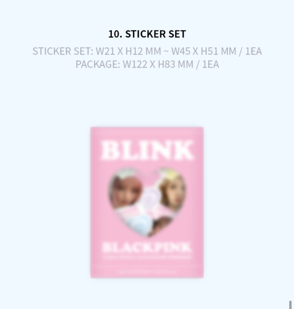 [現貨]Blackpink BLINK PREMIUM MEMBERSHIP KIT 豪華會員禮 貼紙STICKER SET, 興趣及遊戲 ...