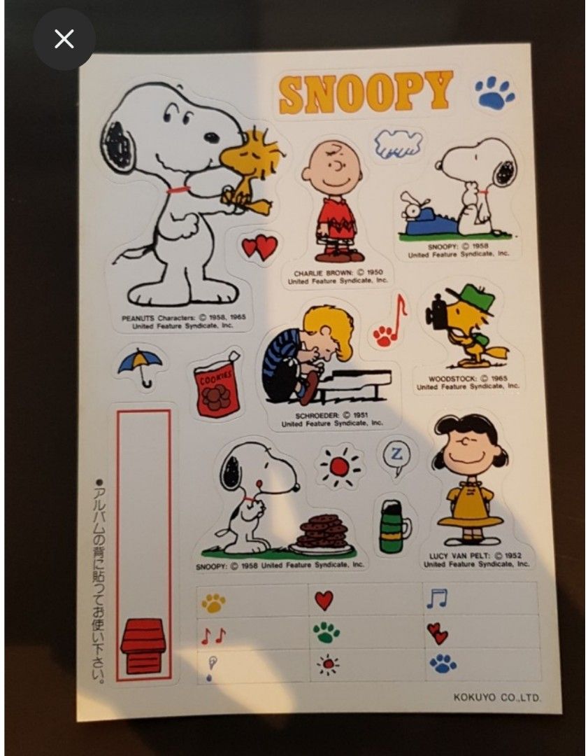 Bn Snoopy stickers, Hobbies & Toys, Stationery & Craft, Art & Prints on ...