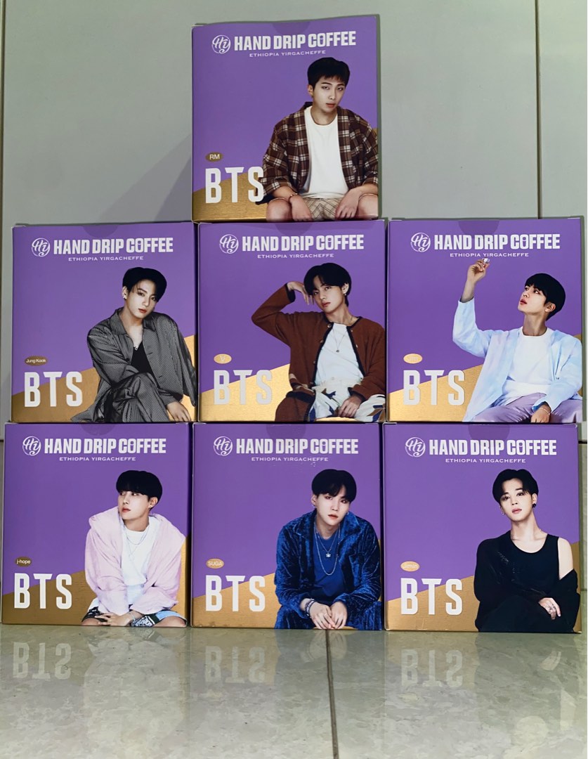 BRAND NEW BTS Official Hand Drip Coffee, Hobbies & Toys, Memorabilia ...