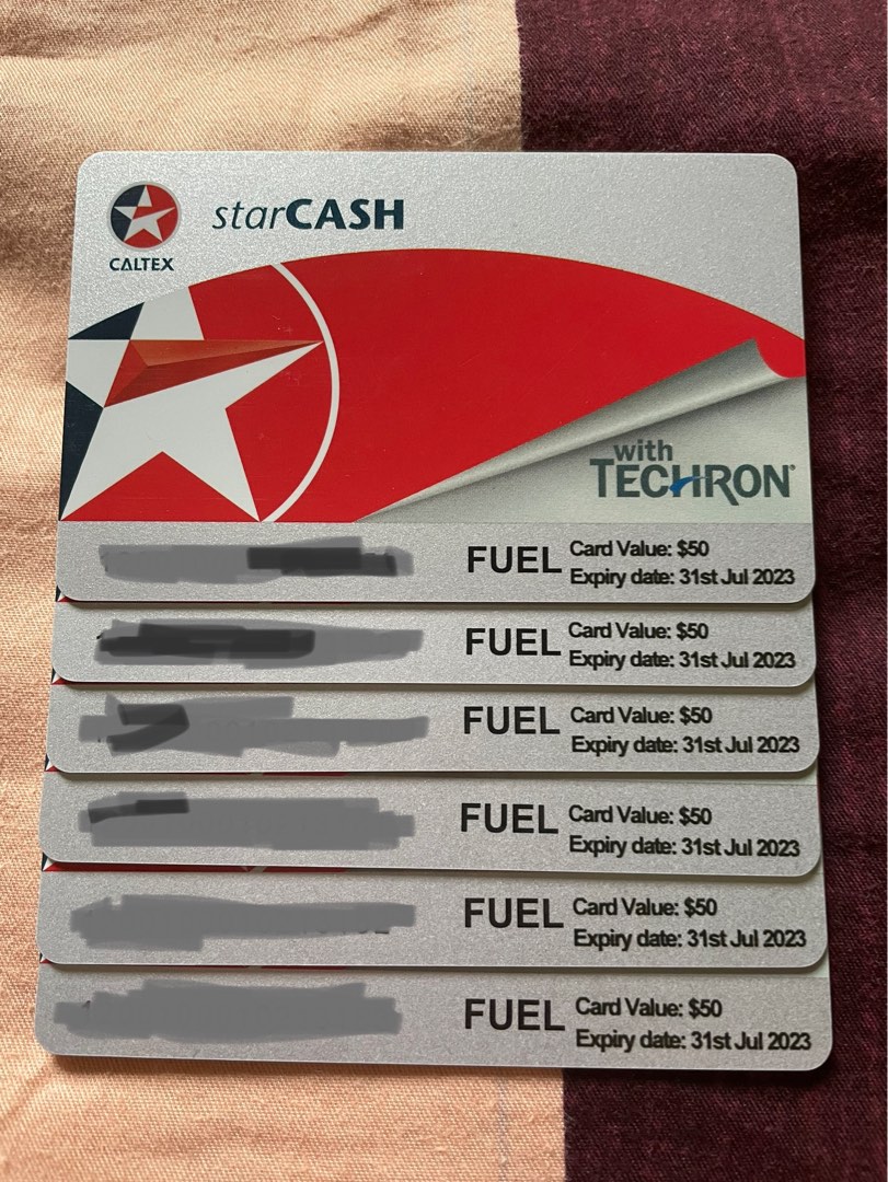 Caltex StarCash For Car Fuel/Petrol, Tickets & Vouchers, Vouchers on Carousell