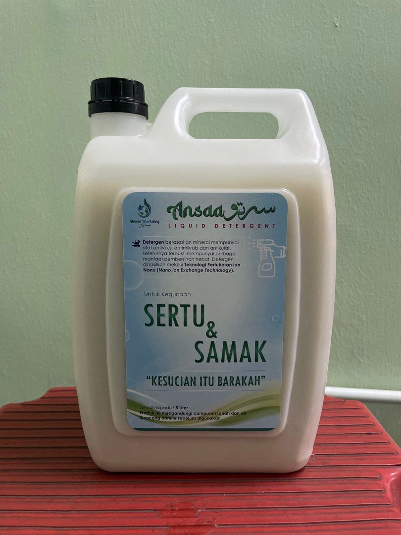 Cecair Detergen Sertu Ansaa 5 liter (cecair campuran Tanah & Air ...
