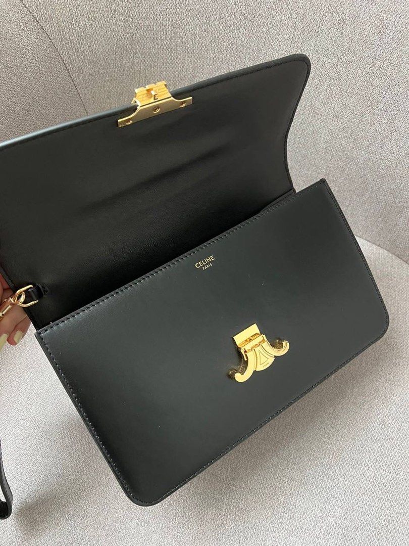 Celine triomphe clutch, Barang Mewah, Tas & Dompet di Carousell