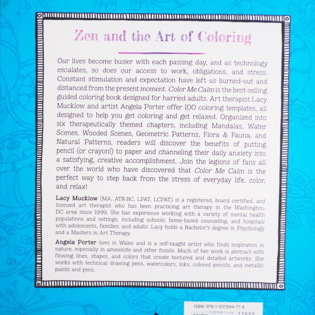 Color Me Calm: 100 Coloring Templates for Meditation and Relaxation ...