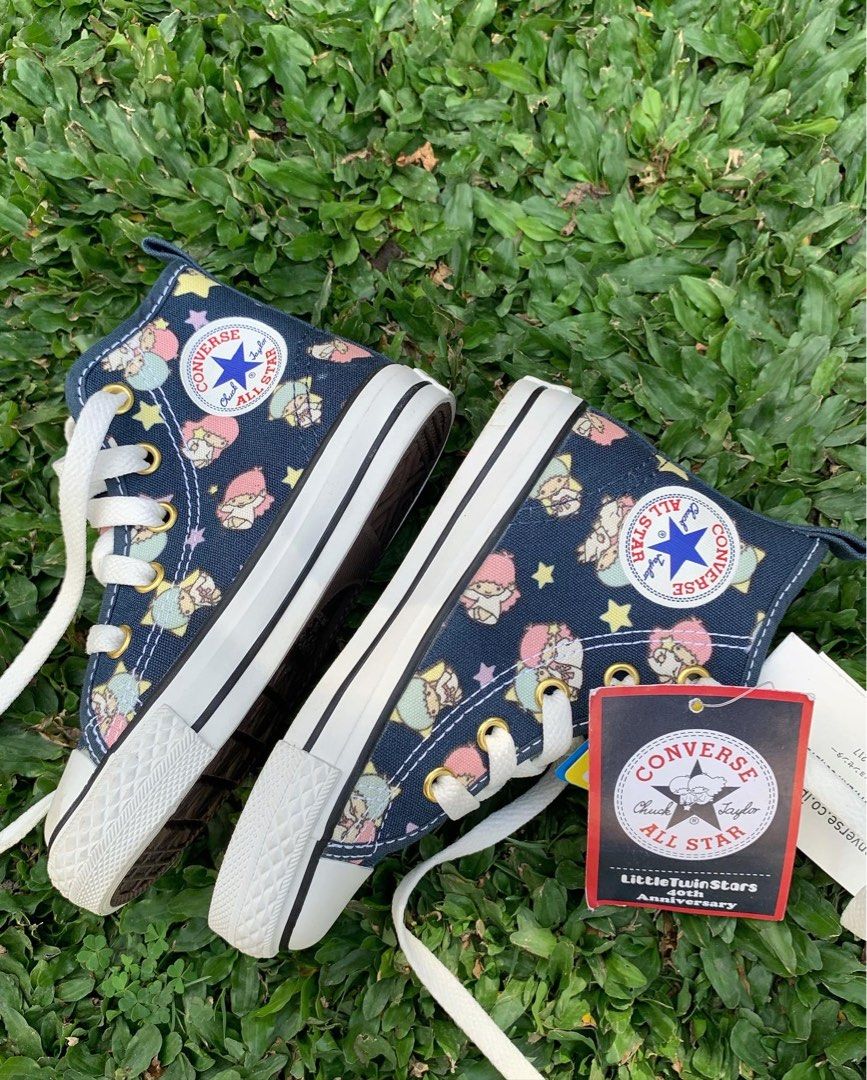 Converse x My little twin stars, Babies & Kids, Babies & Kids Fashion ...