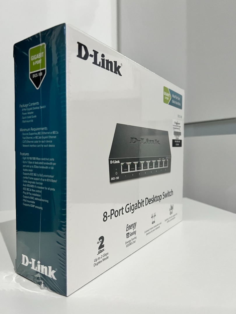 Dlink 8 Port Gigabit Desktop Switch, Computers & Tech, Parts ...