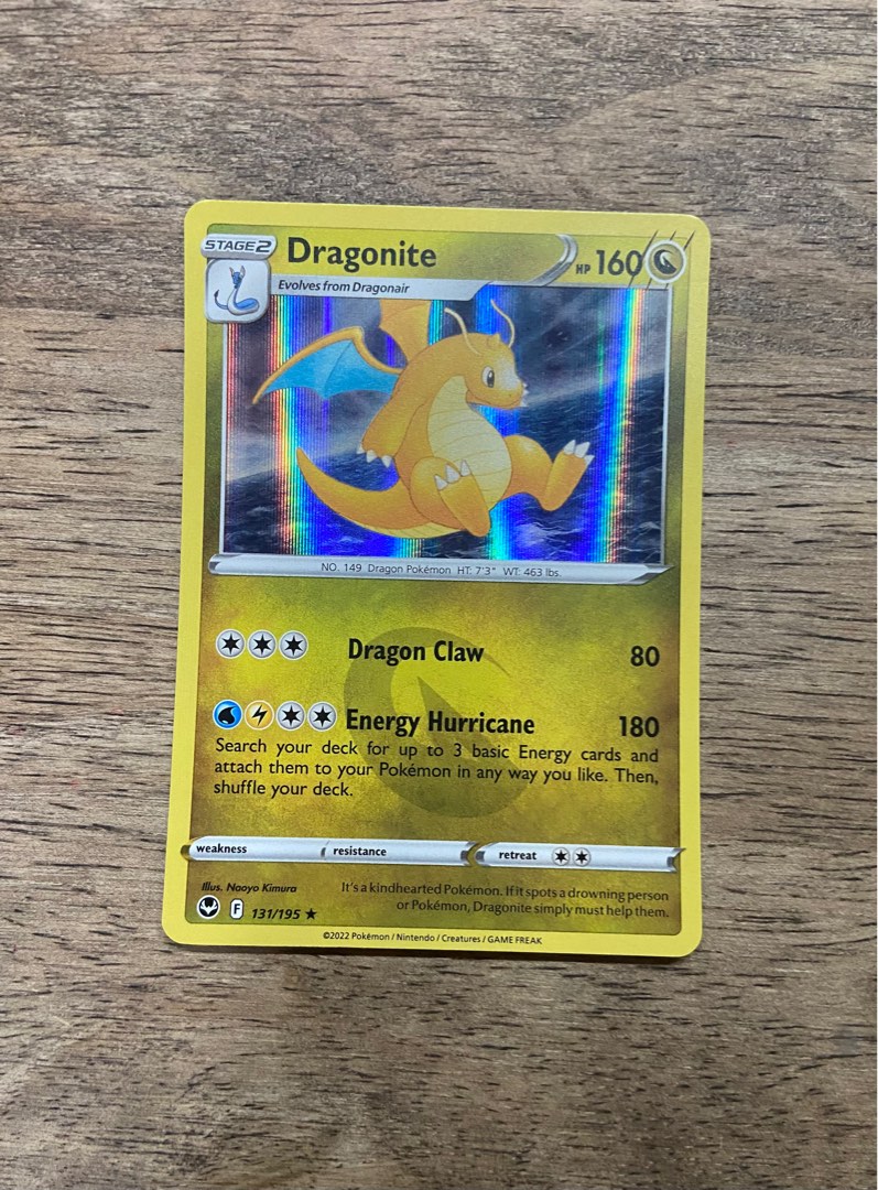 Dragonite holo silver tempest, Hobbies & Toys, Toys & Games on Carousell