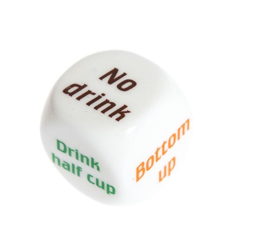 Drinking Game Dice Adult Party Game Playing Drinking (H053), Everything ...