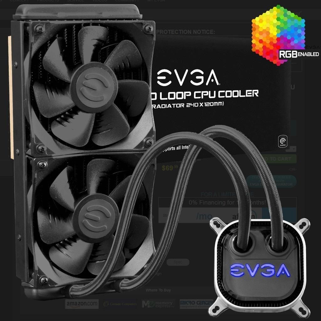 EVGA CLC 240mm AIO Liquid Cooler, Computers & Tech, Parts & Accessories ...