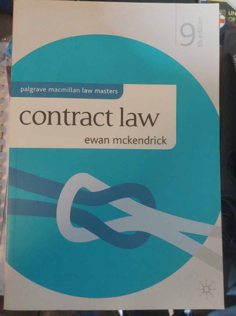 Ewan mckendrick contract law textbook, Hobbies & Toys, Books ...