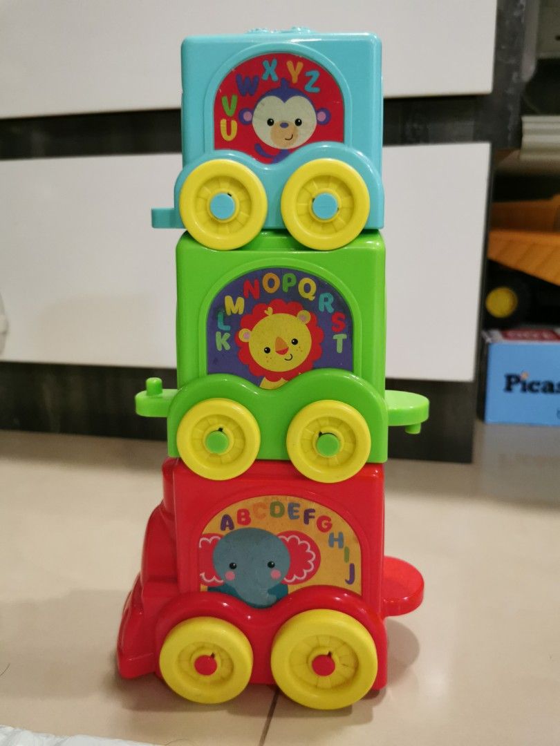 Fisher-price Stack and Roll Choo Choo Stacker, Babies & Kids, Infant ...