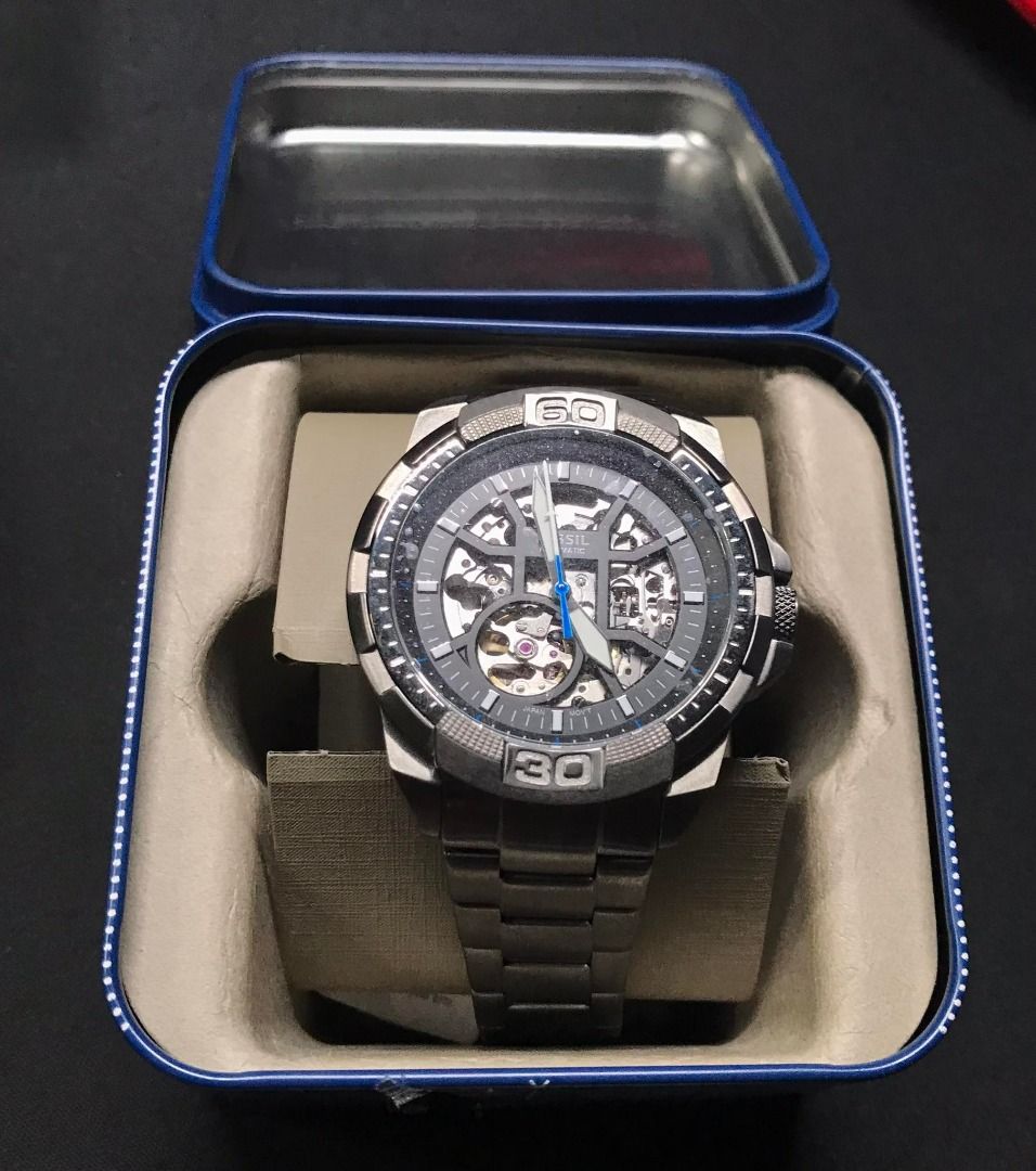 Fossil Bronson Automatic Analog Black Dial Men's Watch-ME3218 (Imported ...