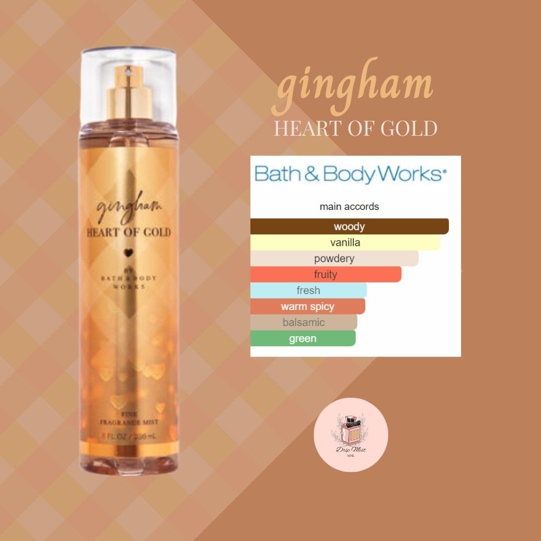 Gingham Heart of Gold by Bath & Body Works 10ml Decant, Beauty ...