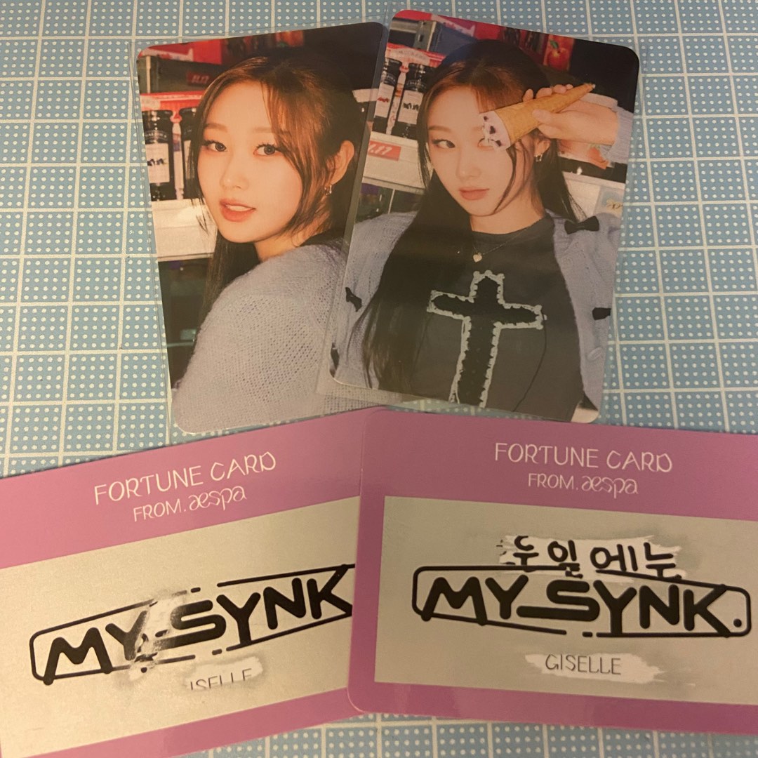 aespa giselle my synk fortune card, Hobbies & Toys, Memorabilia & Collectibles, K-Wave on Carousell
