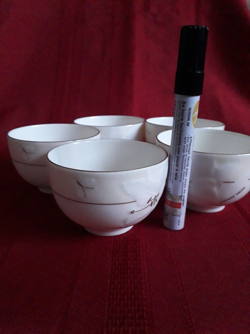 Hanae Mori Dinnerware Porcelain Small Bowls - Set of 5, Furniture ...
