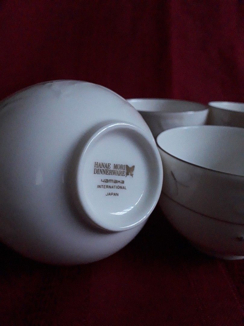 Hanae Mori Dinnerware Porcelain Small Bowls - Set of 5, Furniture ...