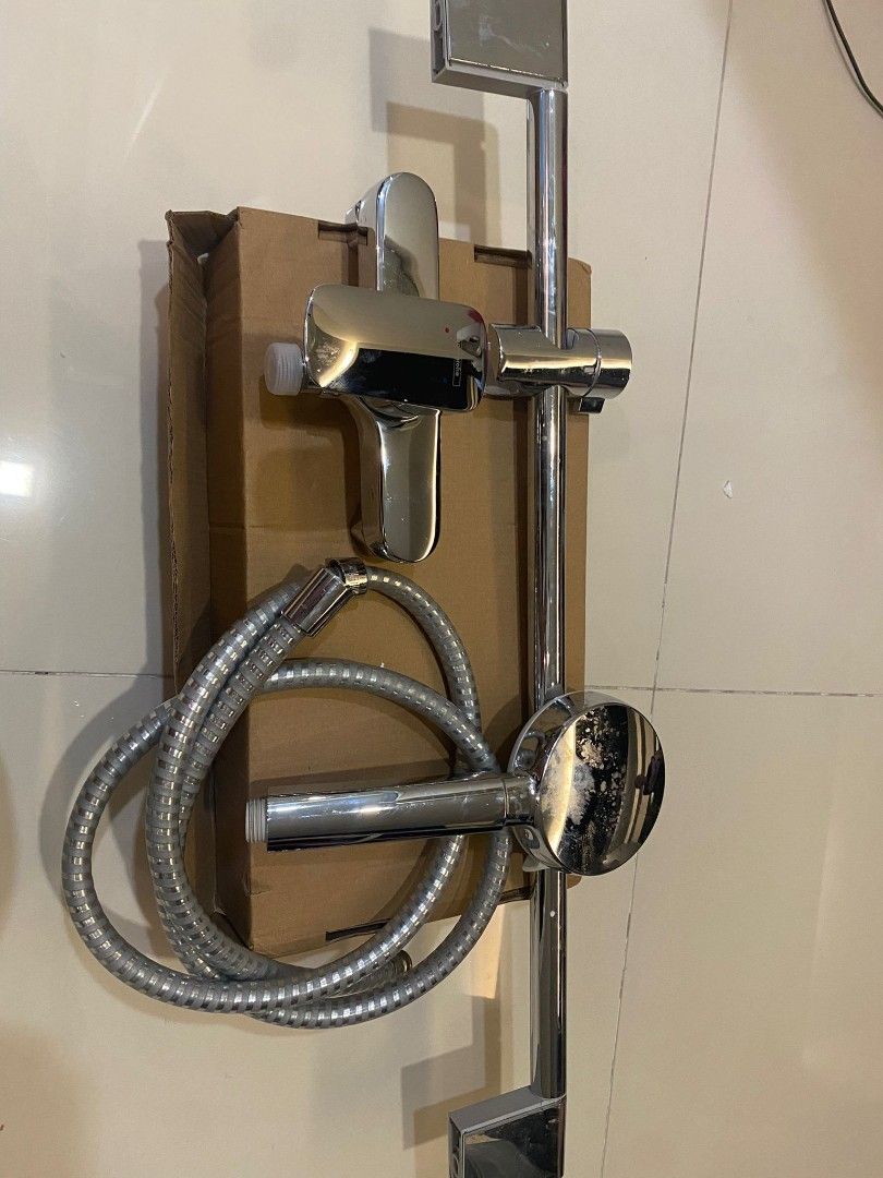 Hansgrohe shower mixer set, Furniture & Home Living, Bathroom & Kitchen ...