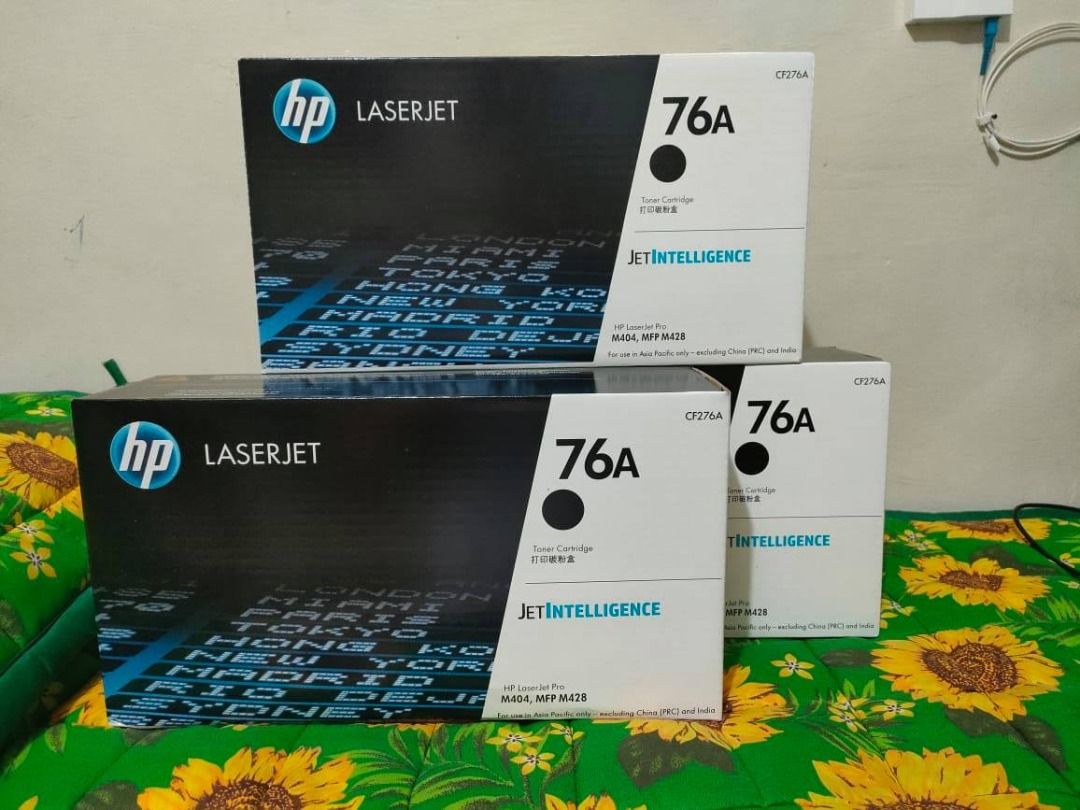 HP 76A Black Original LaserJet Toner Cartridge, Computers & Tech ...