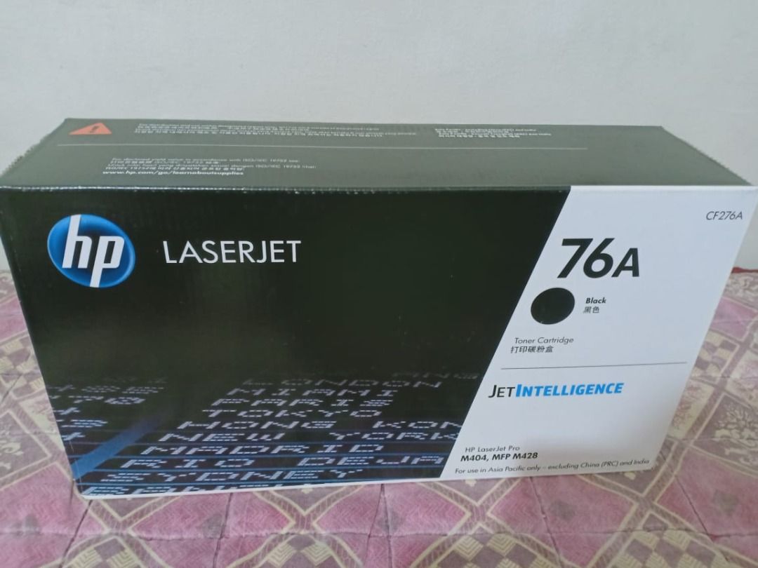 HP 76A Black Original LaserJet Toner Cartridge, Computers & Tech ...