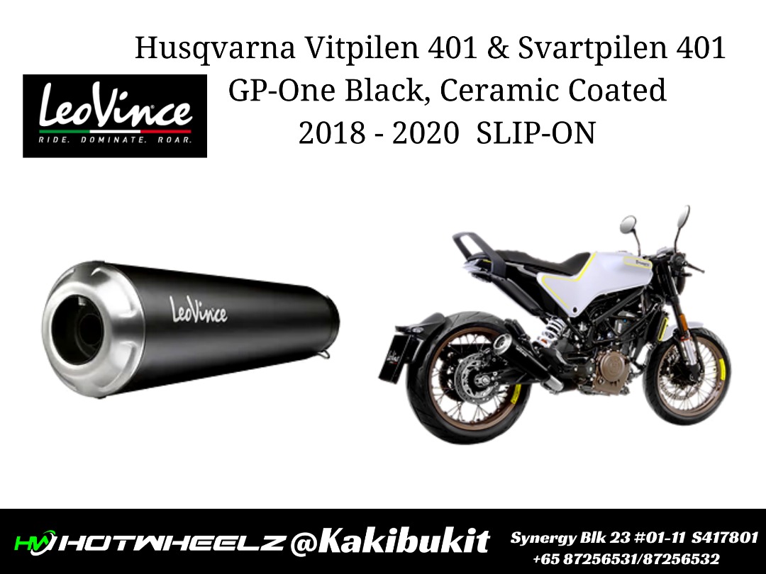 Husqvarna Vitpilen 401 & Svartpilen 401 GP-One Black 2018 - 2020 SLIP ...
