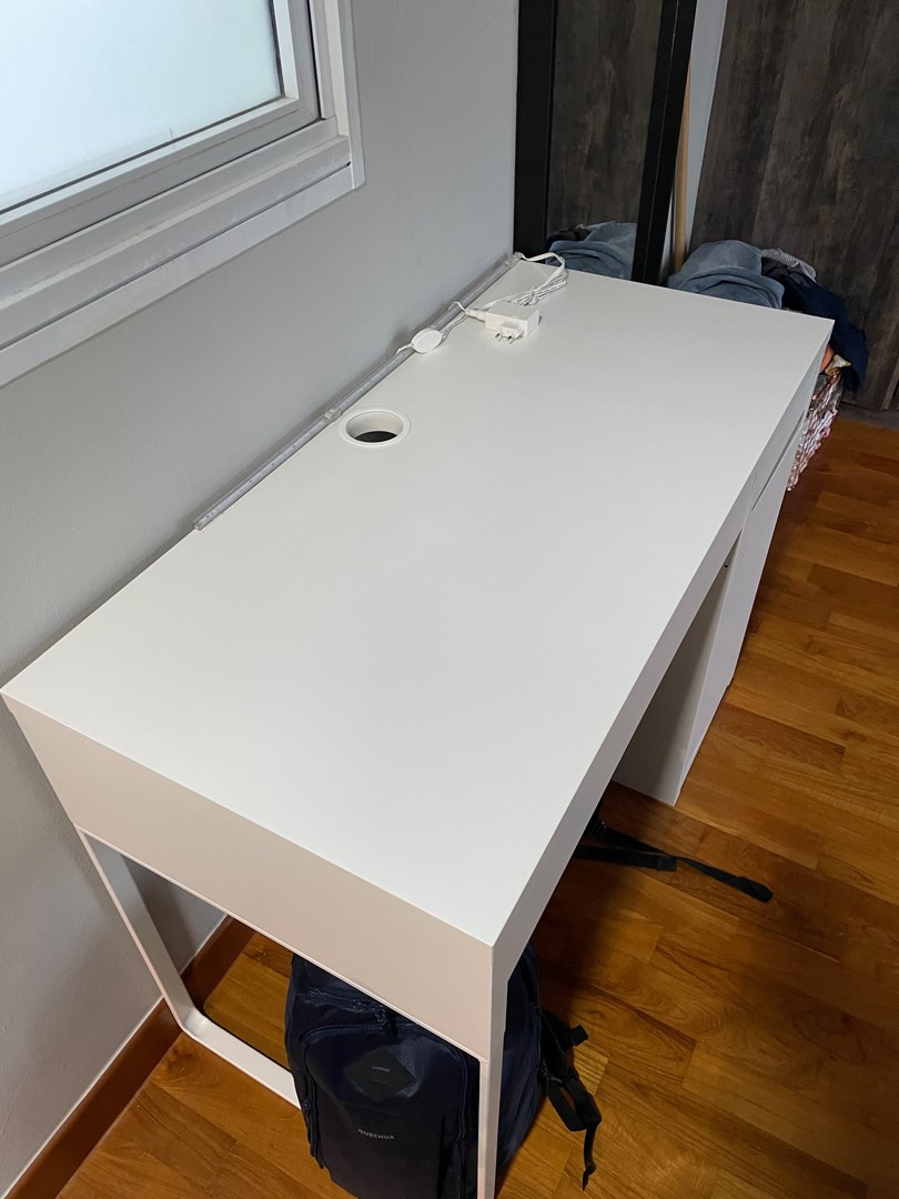 Ikea Micke Desk / Table, Furniture & Home Living, Furniture, Tables ...