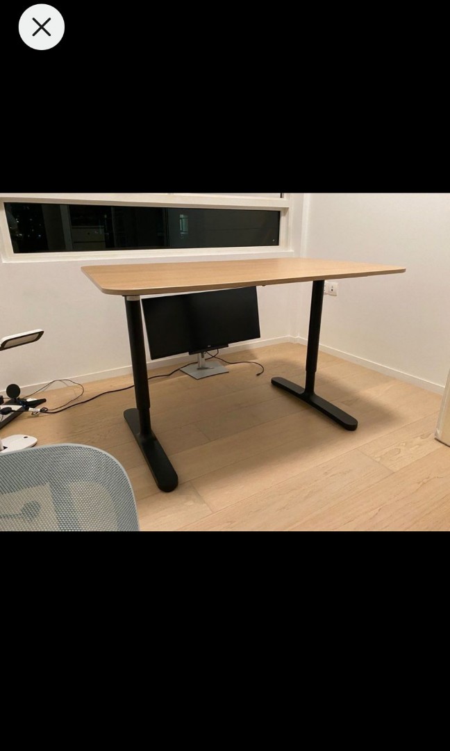 BEKANT Study Table, Furniture & Home Living, Furniture, Tables & Sets ...