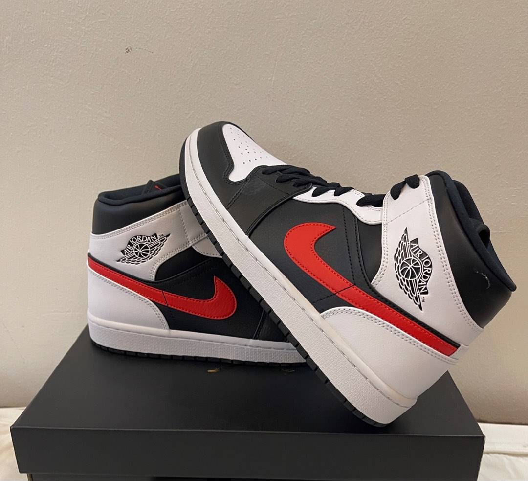 Jordan 1 Mid Chile Red, Men's Fashion, Footwear, Sneakers on Carousell