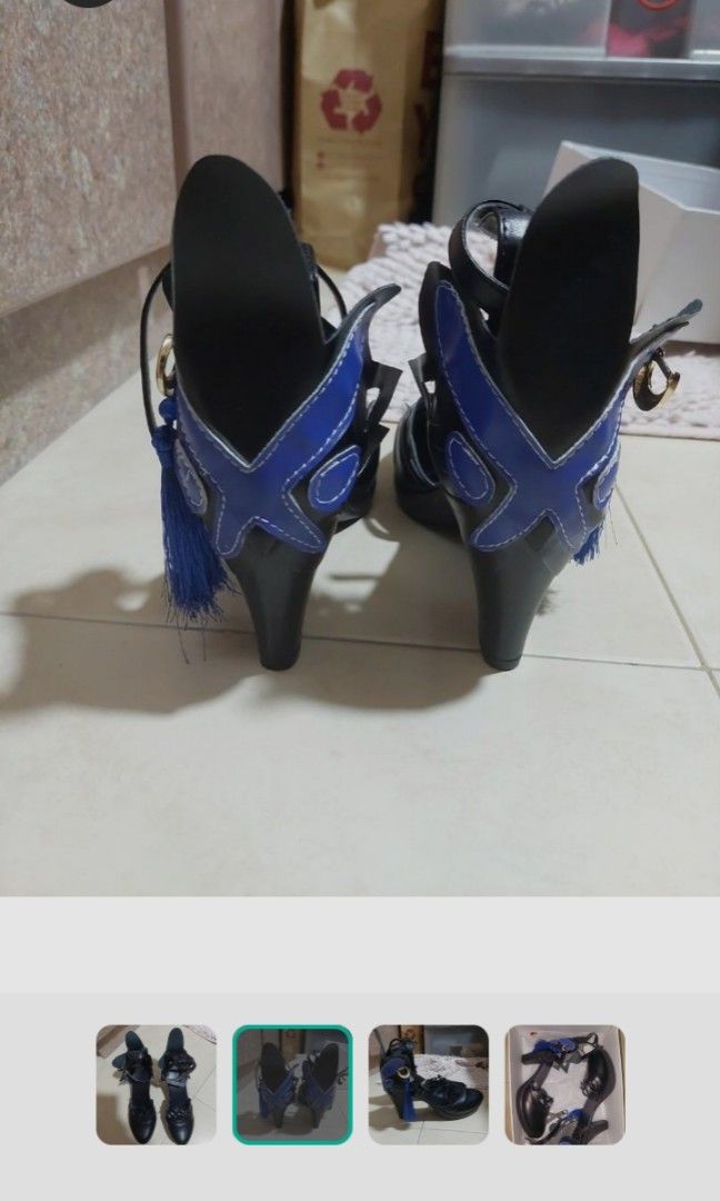 Keqing skin cosplay shoes, Women's Fashion, Footwear, Heels on Carousell
