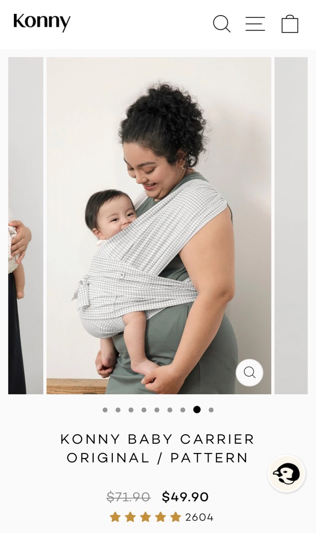 Konny Carrier (Original, Grid) - Size M, Babies & Kids, Going Out, Carriers & Slings on Carousell