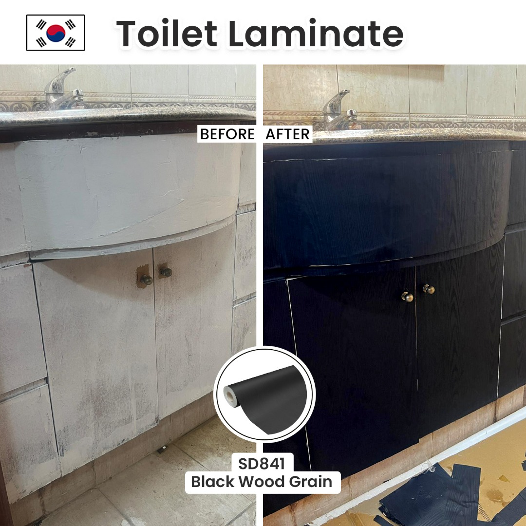 KOREA Toilet Sink Laminate / Wall Decoration / Waterproof Laminate ...