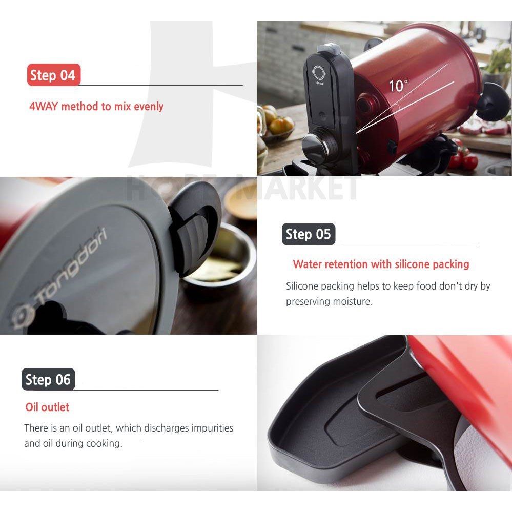 Korean BBQ Henz Tongdori Rotating Oven, smokeless odourless grill, TV ...