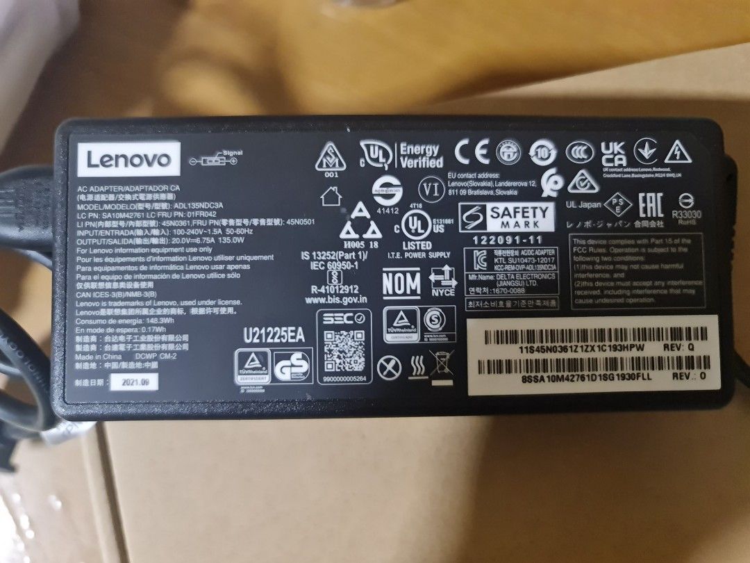 Lenovo 135W Legion Charger, Computers & Tech, Laptops & Notebooks on ...