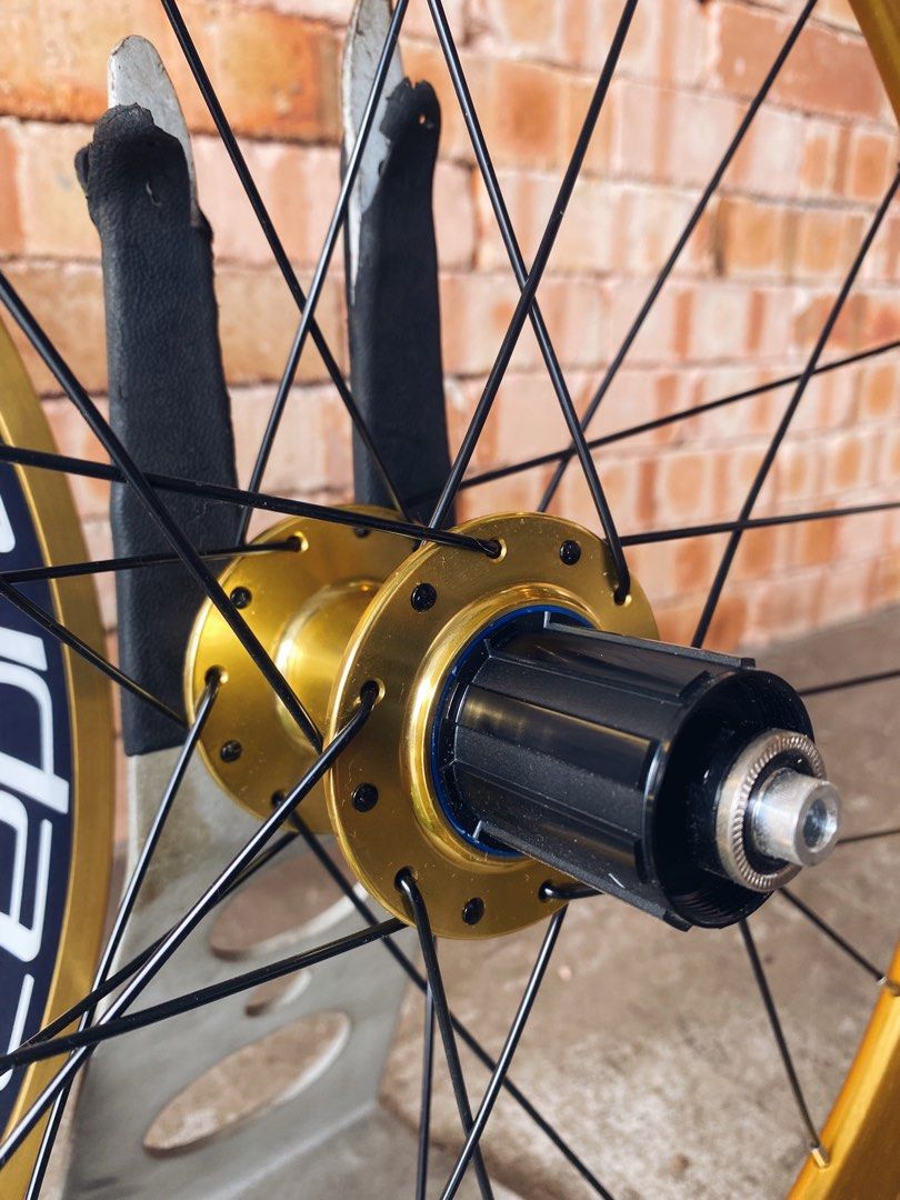 Litepro 451 Aero Wheelset Gold, Sports Equipment, Bicycles & Parts ...