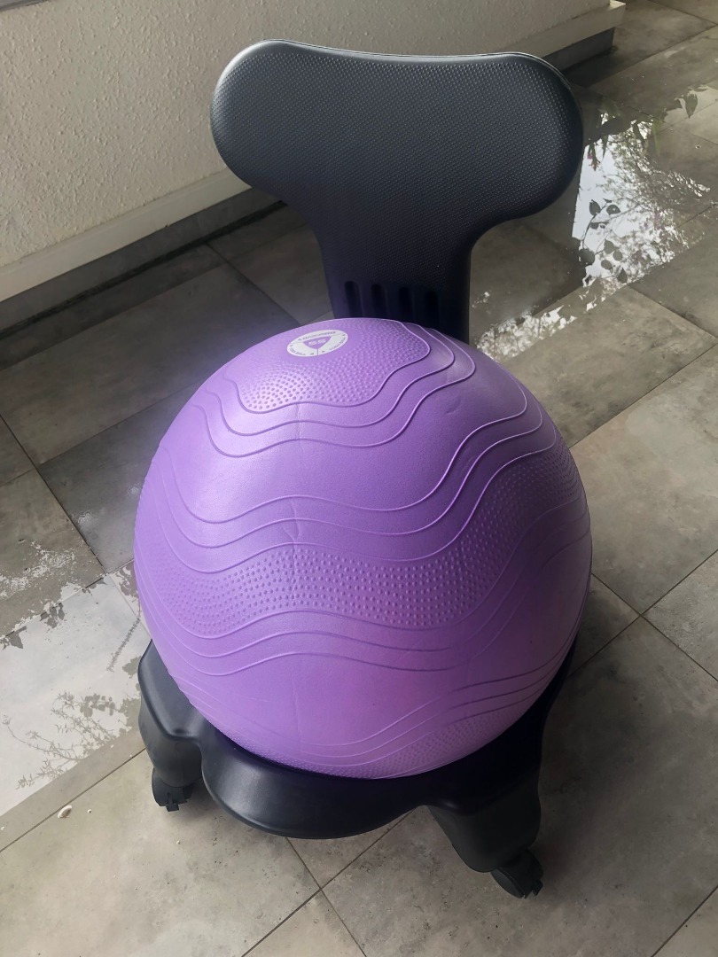 LivePro Exercise Ball and Gym Ball Chair with wheels, Sports Equipment ...