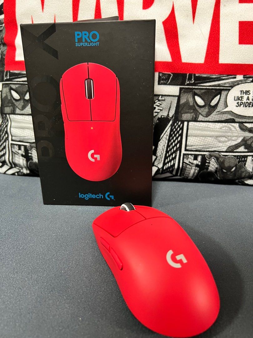 Logitech G Pro X Superlight Red Ver Gaming Wireless Lightweight Esports ...