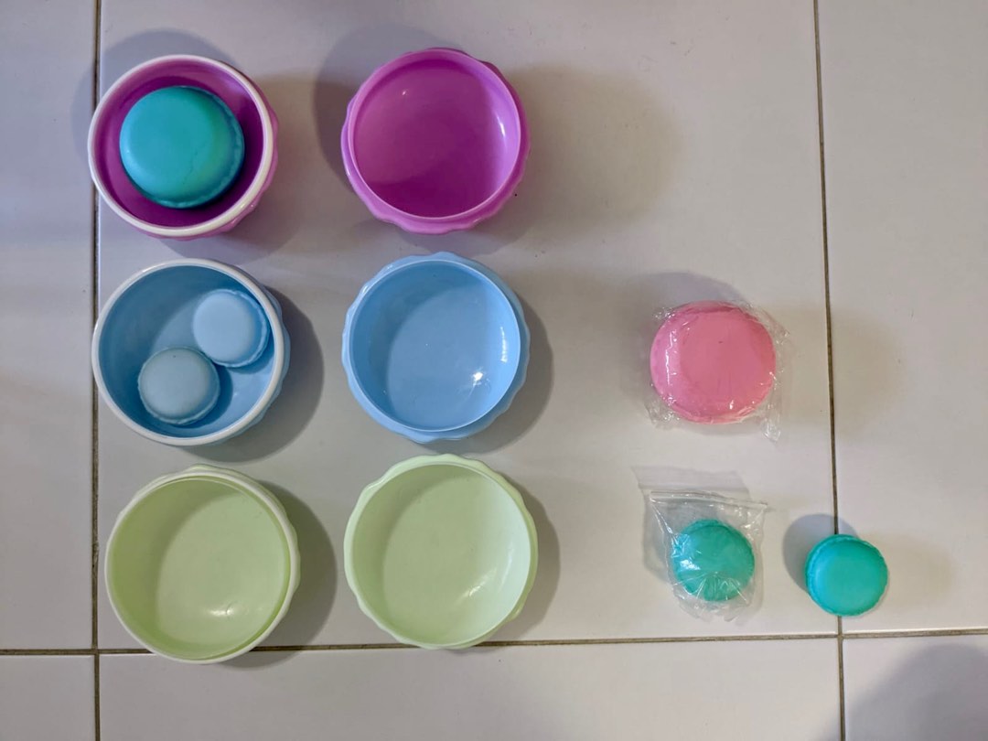 Macaron shaped containers (assorted sizes and colours), Hobbies & Toys ...