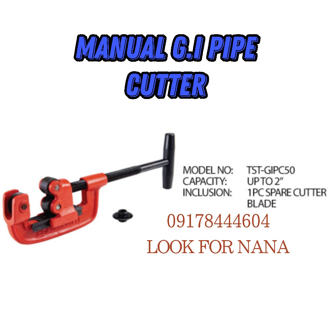 MANUAL G.I PIPE CUTTER, Commercial & Industrial, Construction Tools ...