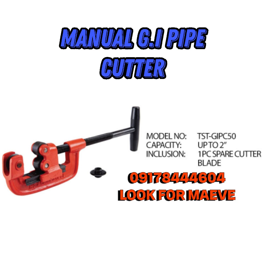 MANUAL G.I PIPE CUTTER, Commercial & Industrial, Industrial Equipment ...