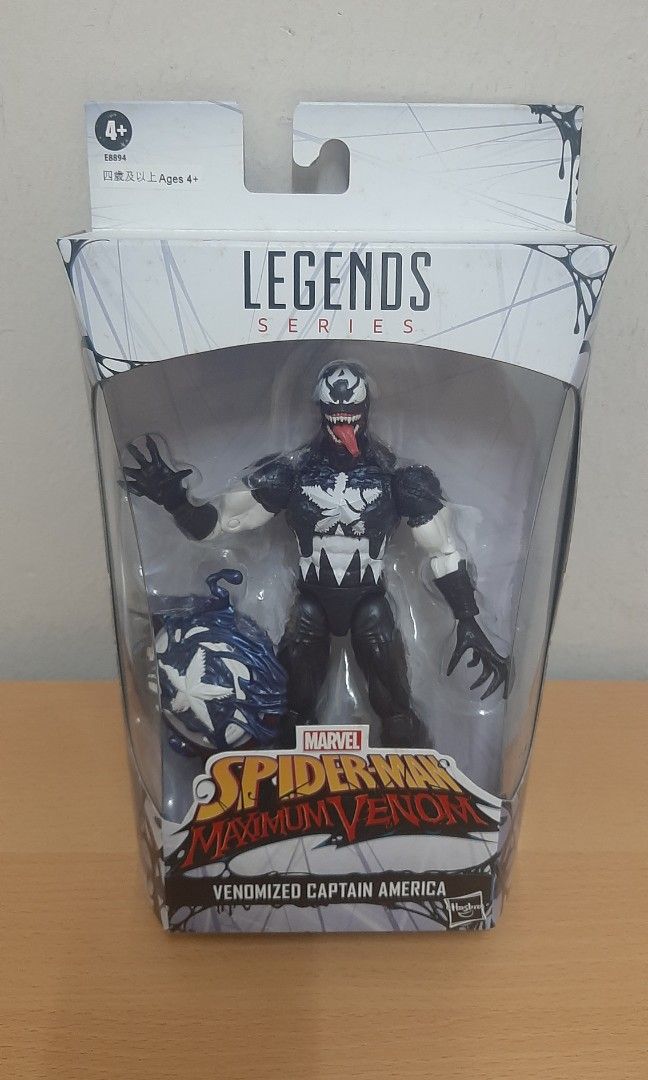 Marvel Legends - Spider-Man Maximum Venom - Venomized Captain America ...