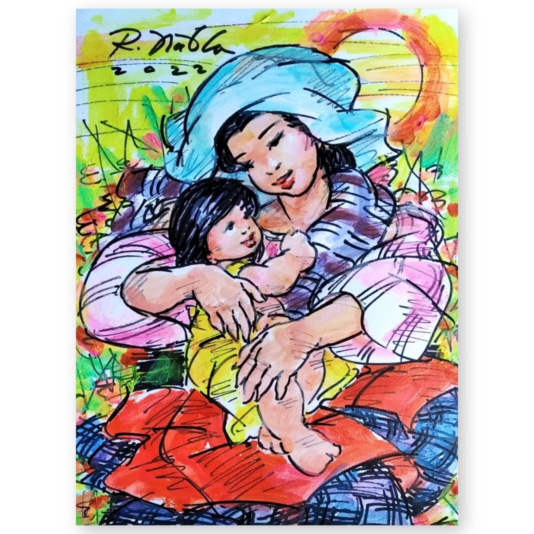 Mother and Child Series II - Robert Nubla, Hobbies & Toys, Stationary ...