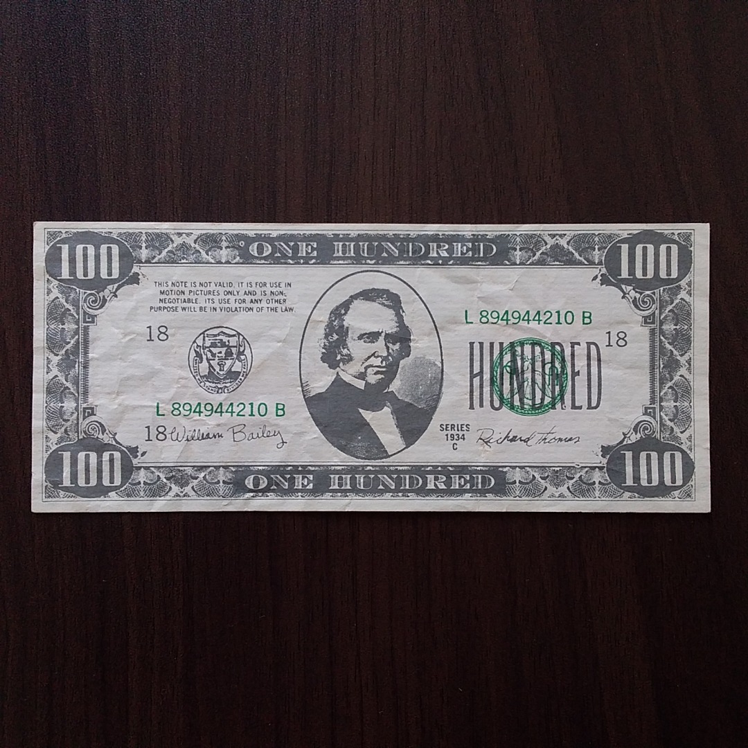 Movie Prop Money 100 (1980s) note, Hobbies & Toys, Memorabilia ...