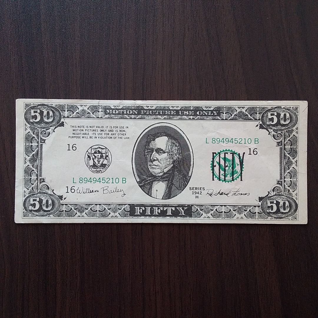 Movie Prop Money 50 (1980s) note, Hobbies & Toys, Memorabilia ...